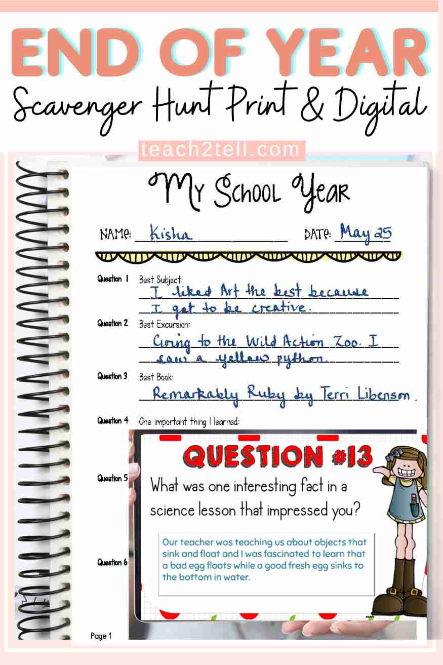 20 End of Year Writing Prompts For Reflection - Classroom Freebies