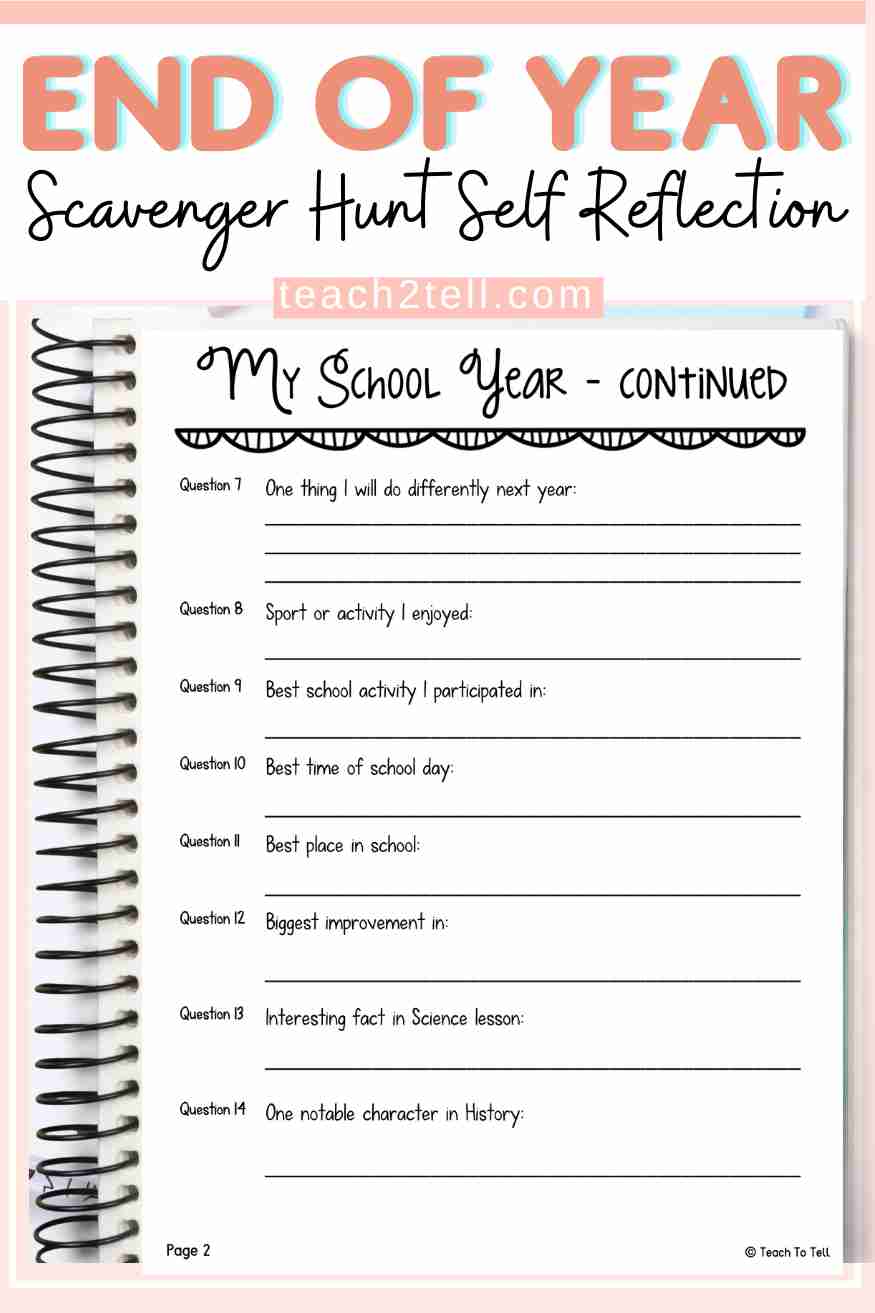 20 End of Year Writing Prompts For Reflection - Classroom Freebies