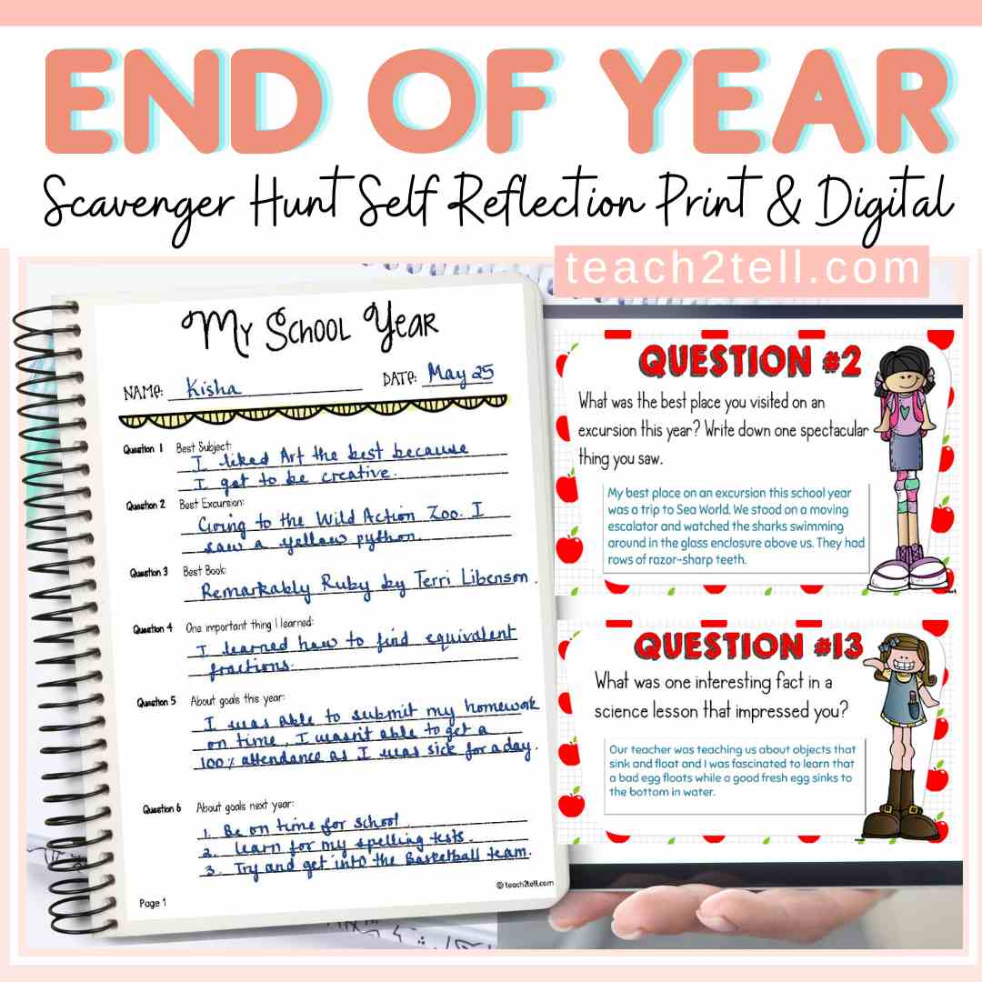 20 End of Year Writing Prompts For Reflection - Classroom Freebies