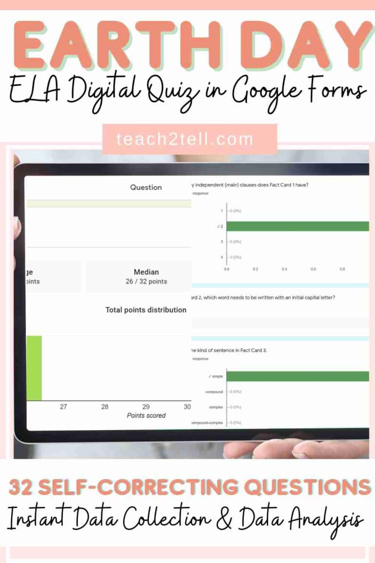 ELA Testing Review with Earth Day Fun Facts