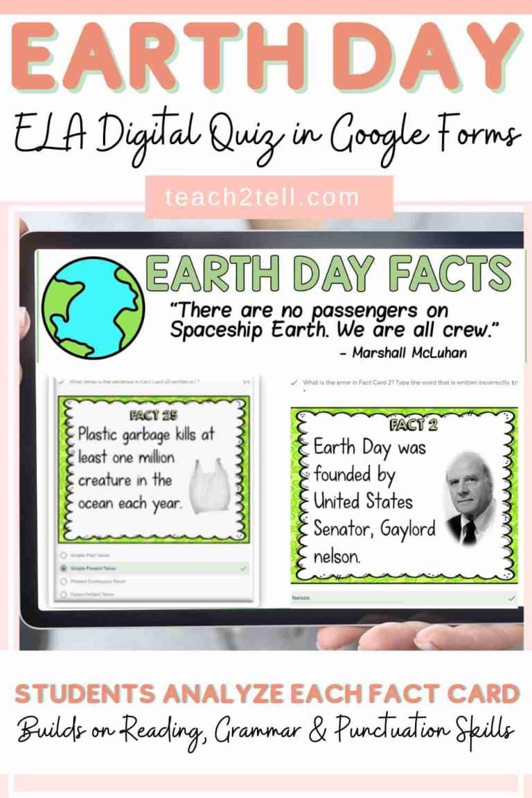 Free ELA Test Prep with Earth Day Fun Facts - Classroom Freebies