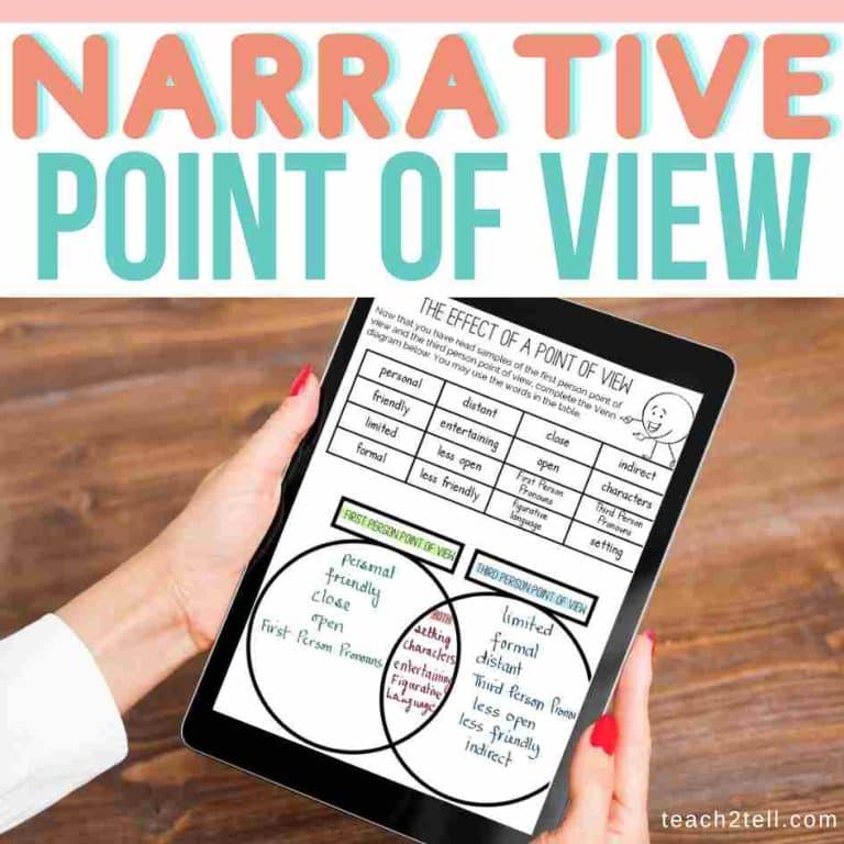 narrative point of view - Printables and Digital Teaching Resources by ...