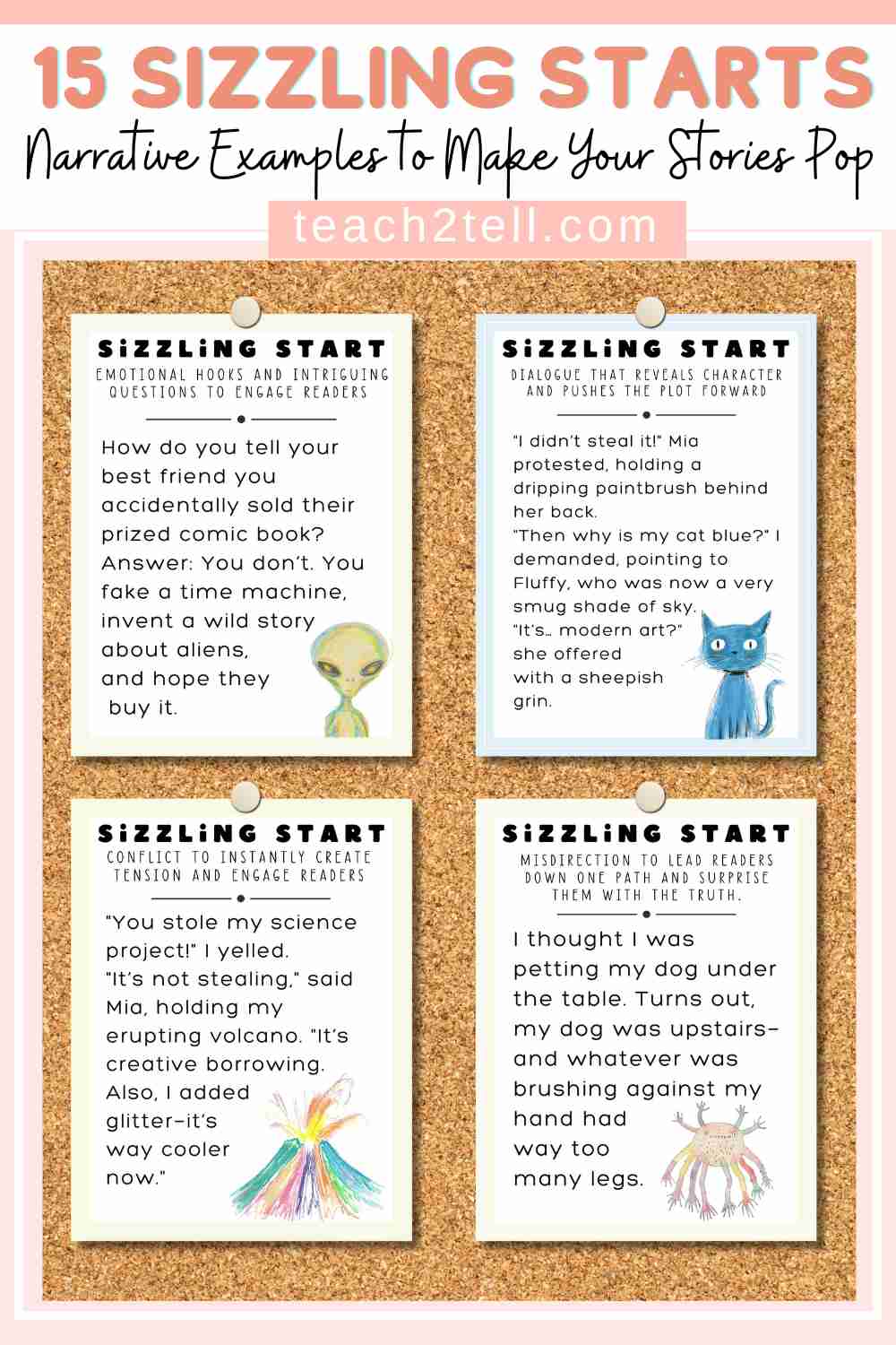 Sizzling Starts Narrative Examples: 15 Strong Leads – Printables and ...