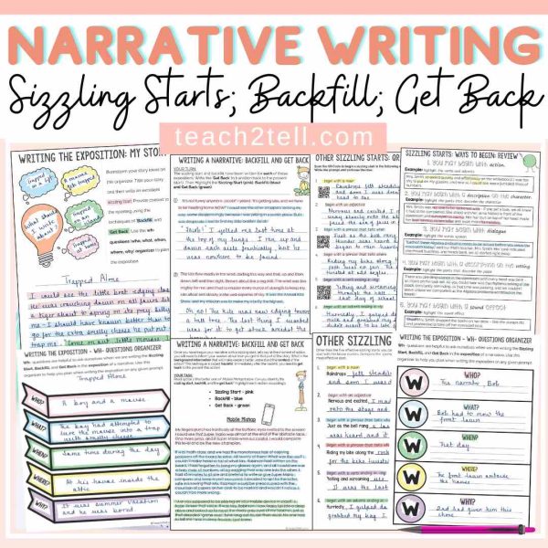 Tightening Tension Narrative Writing Activities