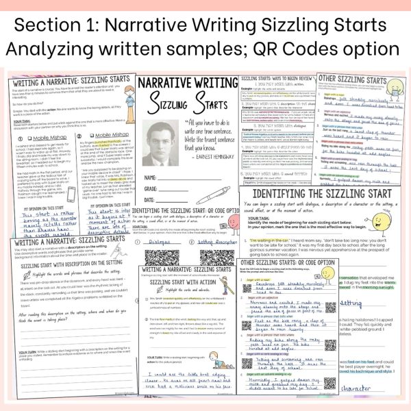 Sizzling Starts Leads Narrative Writing