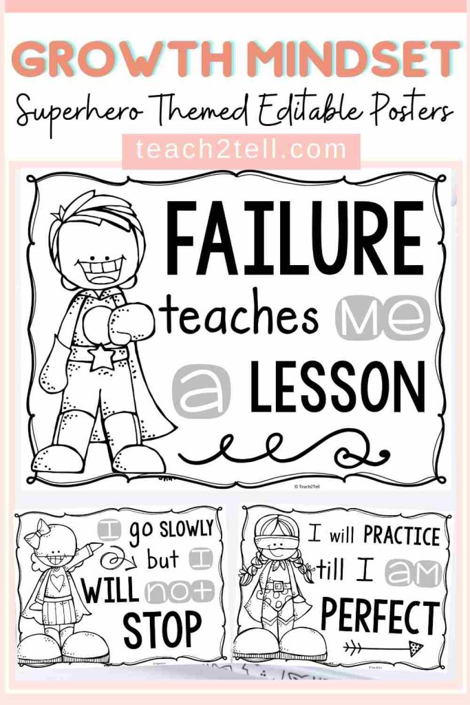 Growth Mindset Quotes For Kids 21 Free Posters For Activities