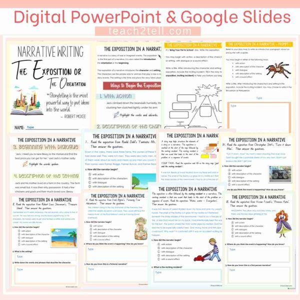 Writing the Narrative Exposition or Narrative Orientation