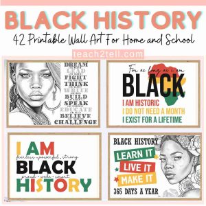 42 Free Black History Month Posters-Bulletin Board Quotes