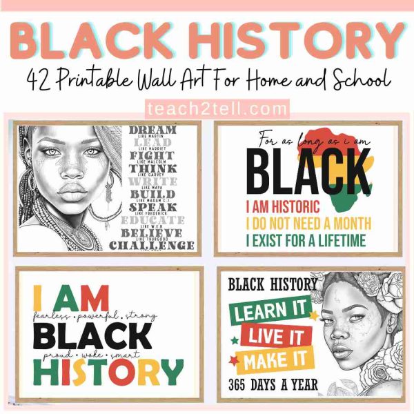 42 Free Black History Month Posters-Bulletin Board Quotes