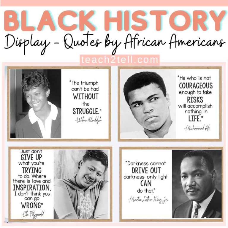 Black History Month Bulletin Board Stunning Figures Clipart