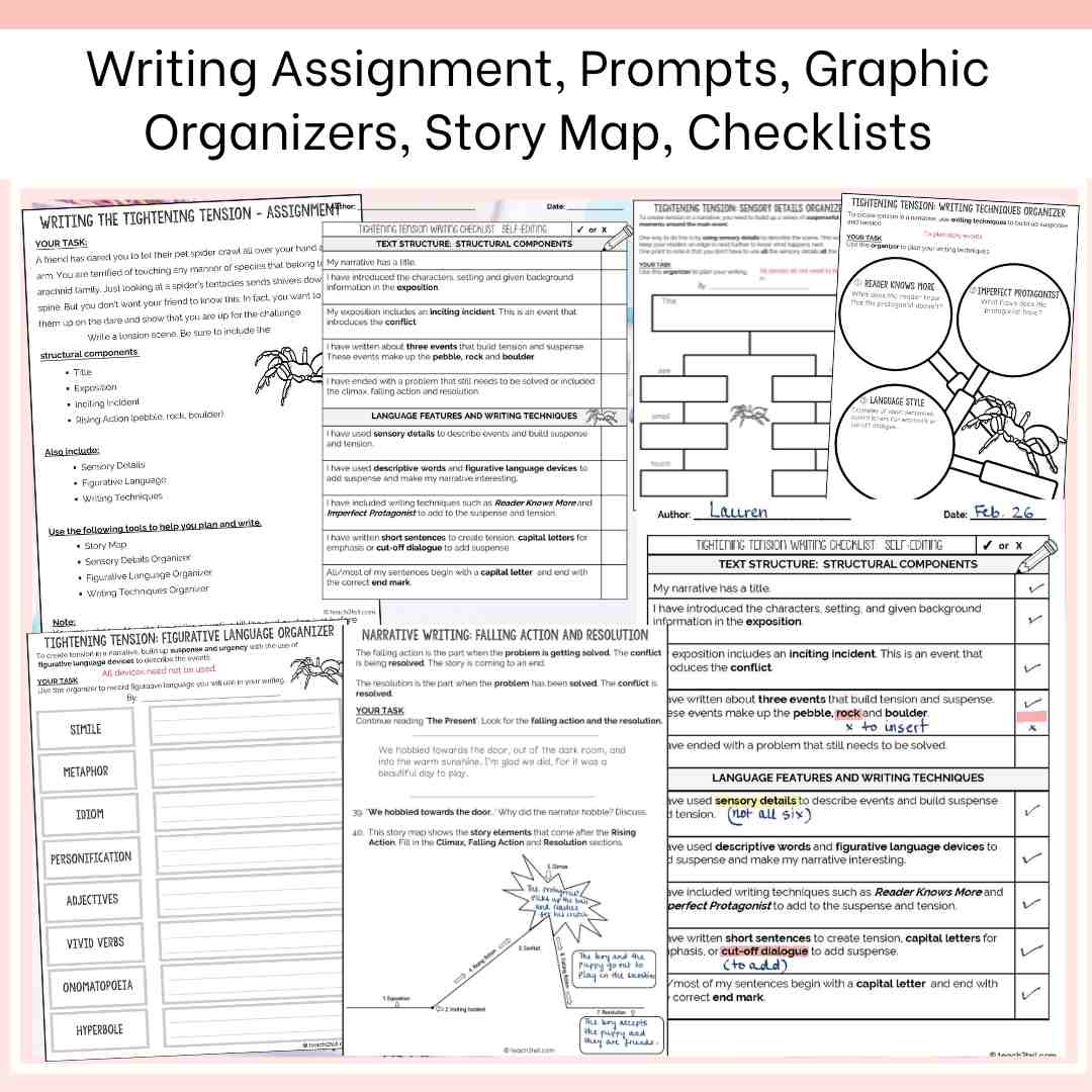 Tightening Tension Narrative Writing Activities