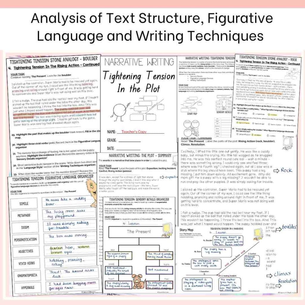 Tightening Tension Narrative Writing Activities