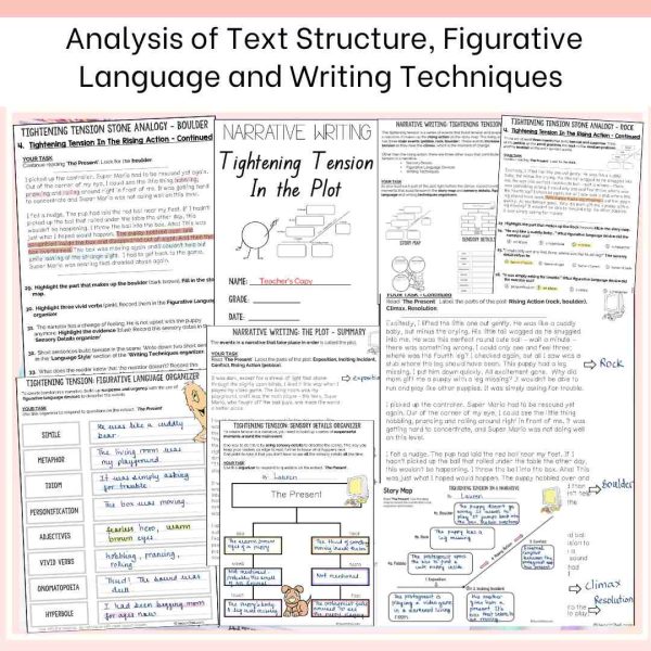 Tightening Tension Narrative Writing Activities