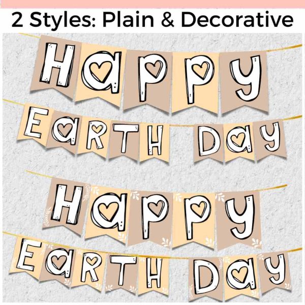 Earth Day Bulletin Board Banner Decor