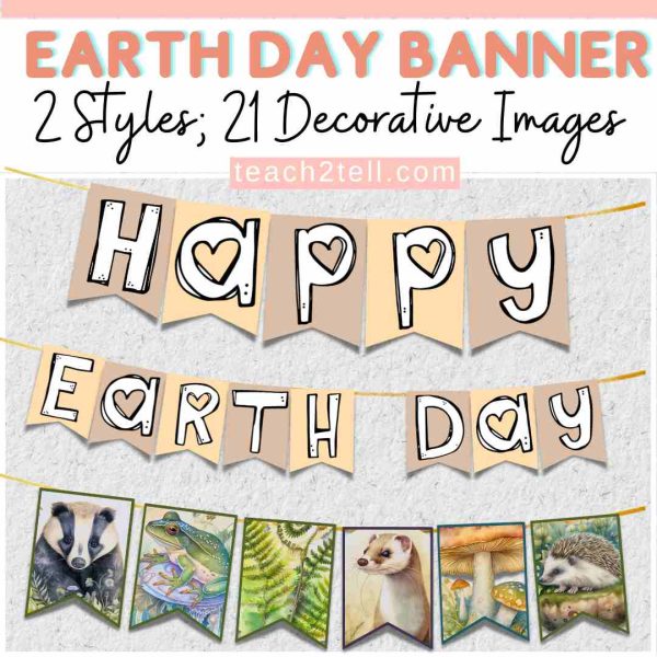 Earth Day Bulletin Board Banner Decor