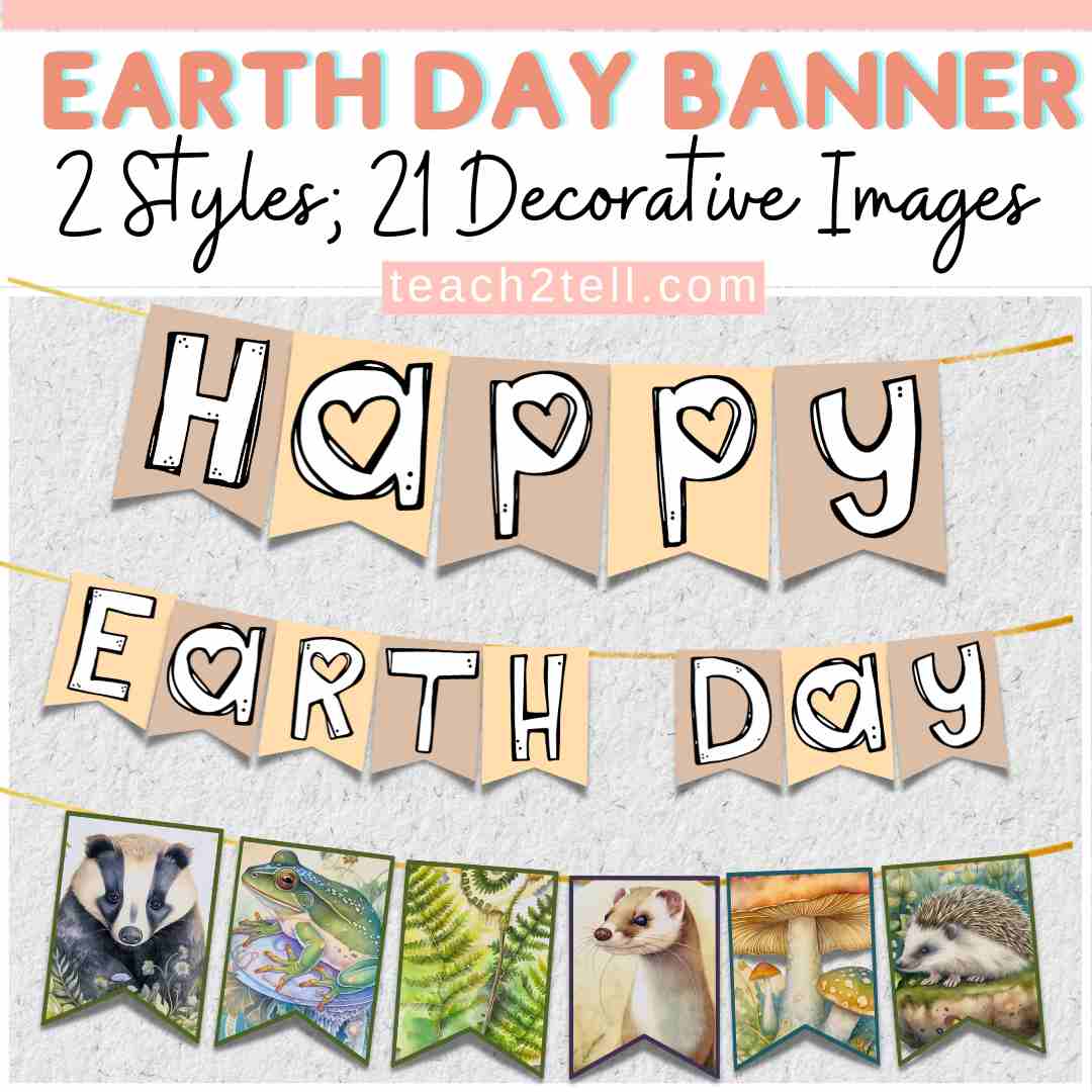 Earth Day Bulletin Board Banner Decor