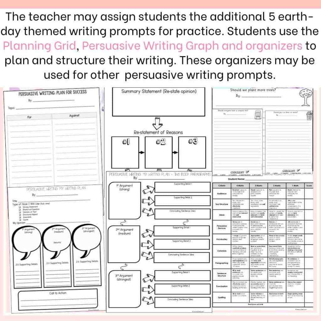 Best Earth Day Writing Activity-Opinion Writing For Kids