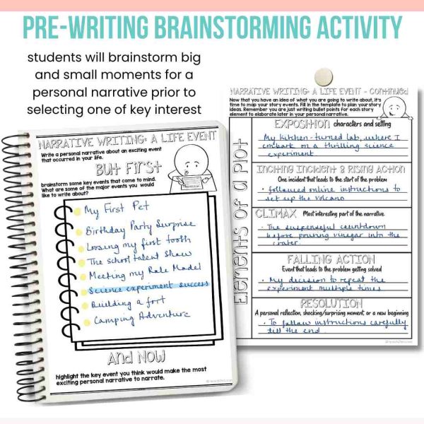 Free Personal Narrative Writing Activity Story Elements