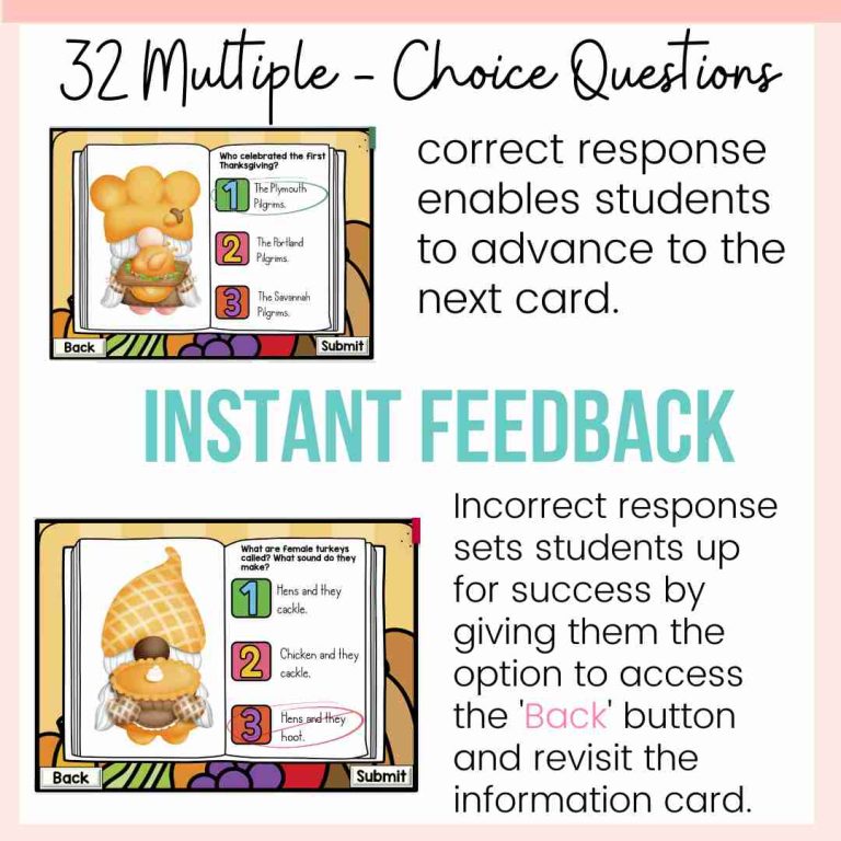 Thanksgiving Reading Comprehension Fun Thanksgiving Activities For Students