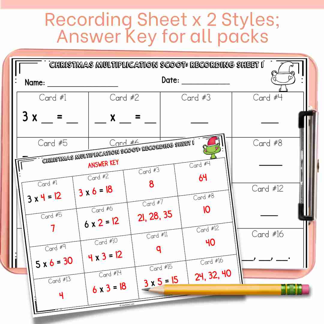 Number Sense Activities Bundle Fun Christmas Math