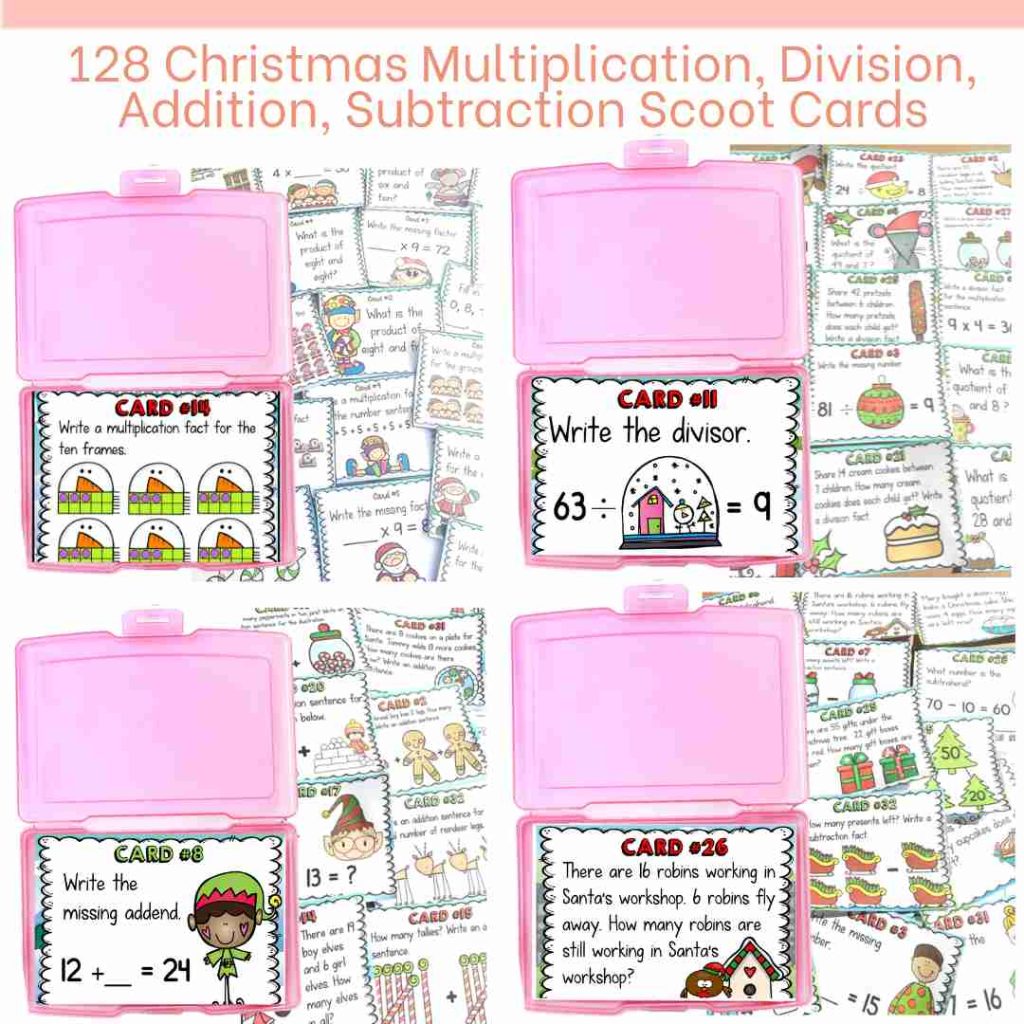 Number Sense Activities Bundle Fun Christmas Math