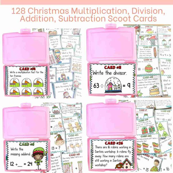 Number Sense Activities Bundle Fun Christmas Math