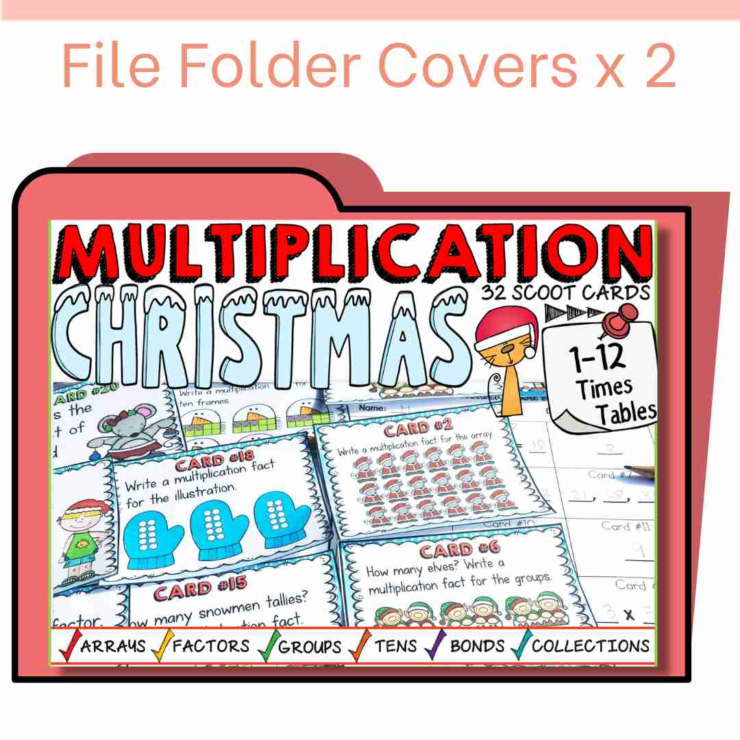 Math Activities Christmas Multiplication Fun Task Cards