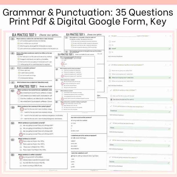 ELA Test Prep Free Practice Test Language Arts Review