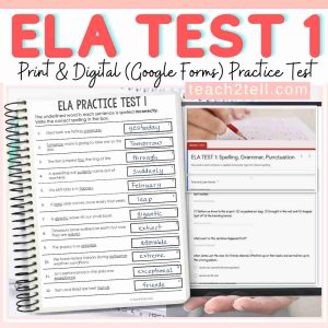 ELA Test Prep Grade 3, Grade 4, Grade 5 Essential Bundle