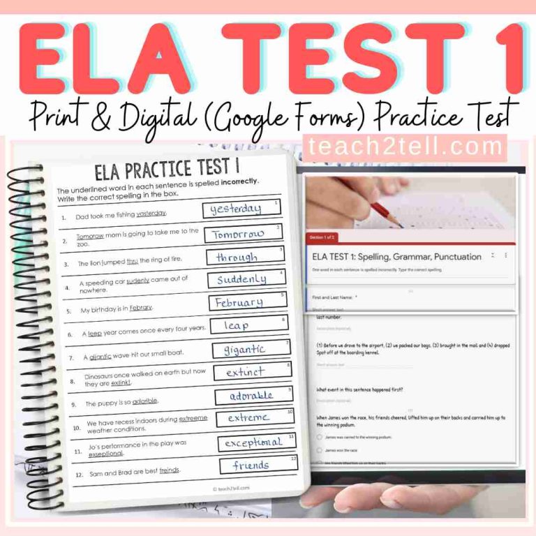 ELA Test Prep Grade 3, Grade 4, Grade 5 Essential Bundle