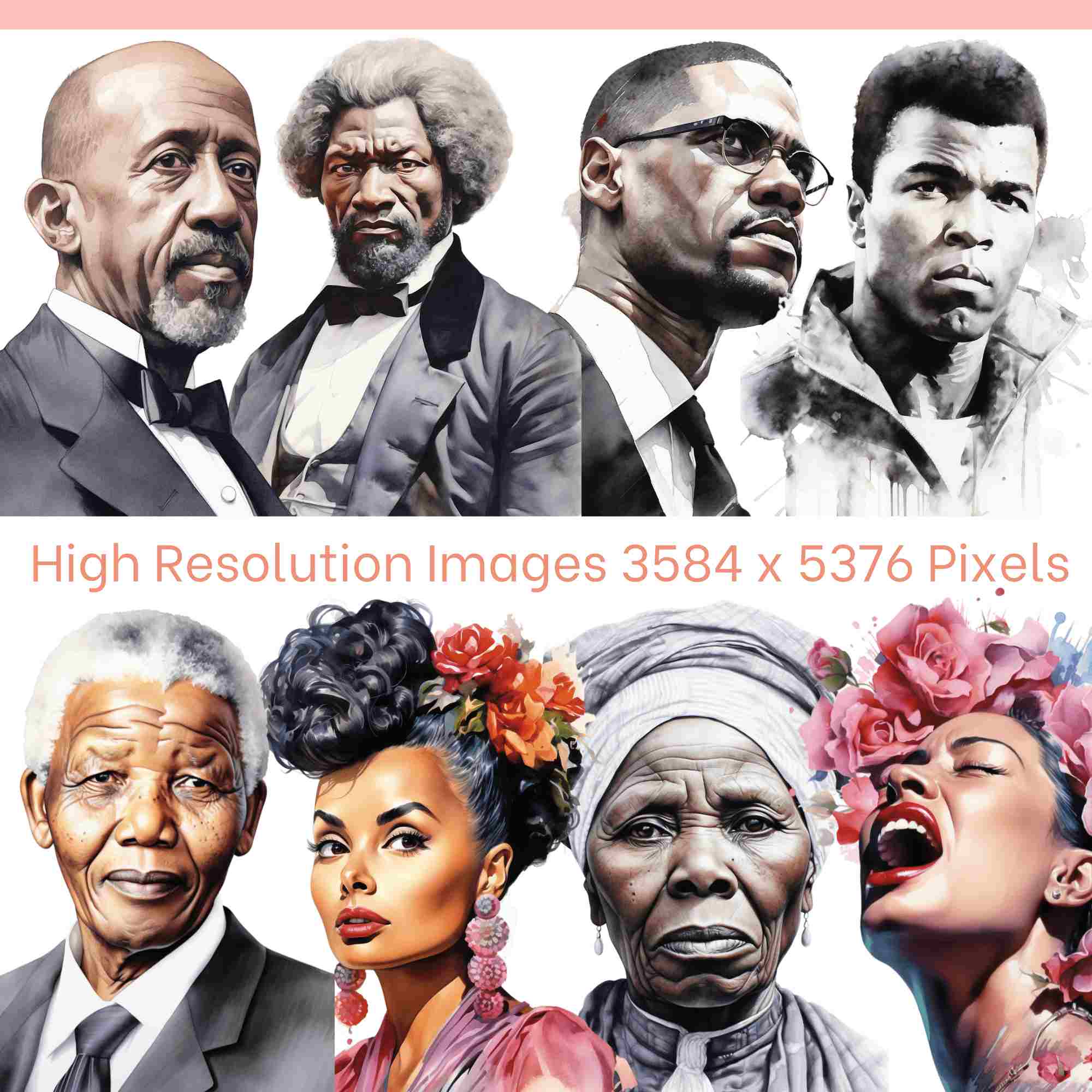 Black History Month Bulletin Board Stunning Figures Clipart