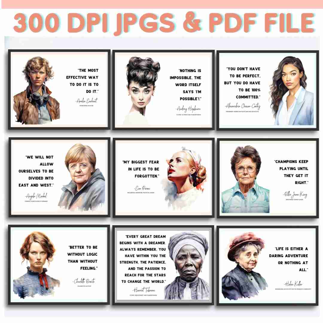 Women's History Month Bulletin Board Inspirational Posters