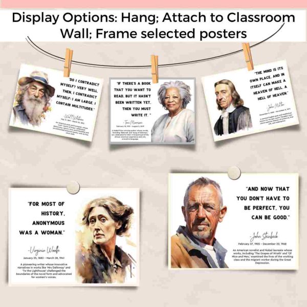 National Reading Month: Inspirational Literary Quote Posters