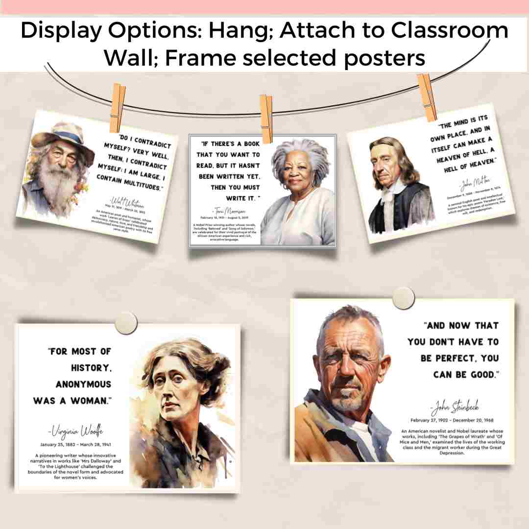 National Reading Month: Inspirational Literary Quote Posters