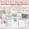 Poetry Types Poetry Elements Print & Digital Super Bundle