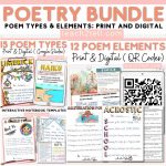 Poetry Types Poetry Elements Print & Digital Super Bundle