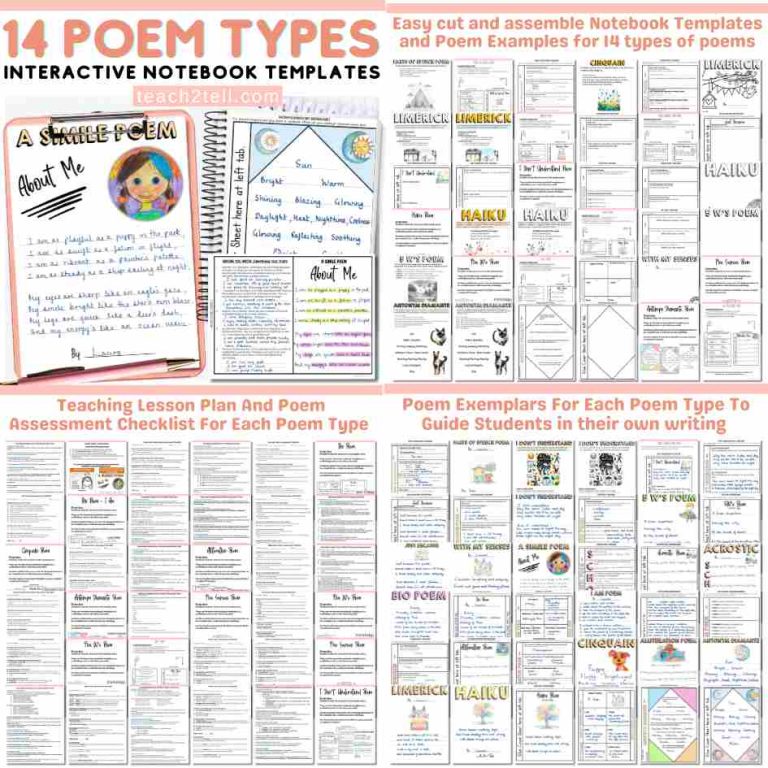 Poetry Types Poetry Elements Print & Digital Super Bundle