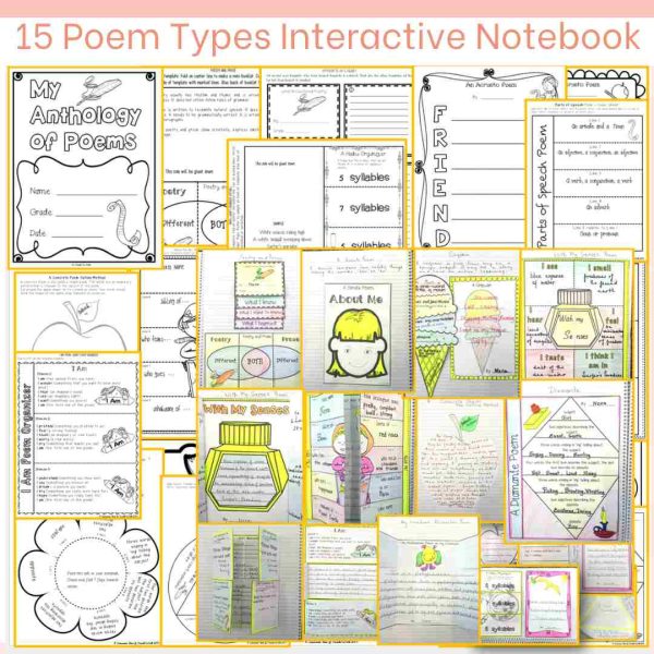 Poetry Types Poetry Elements Print & Digital Super Bundle