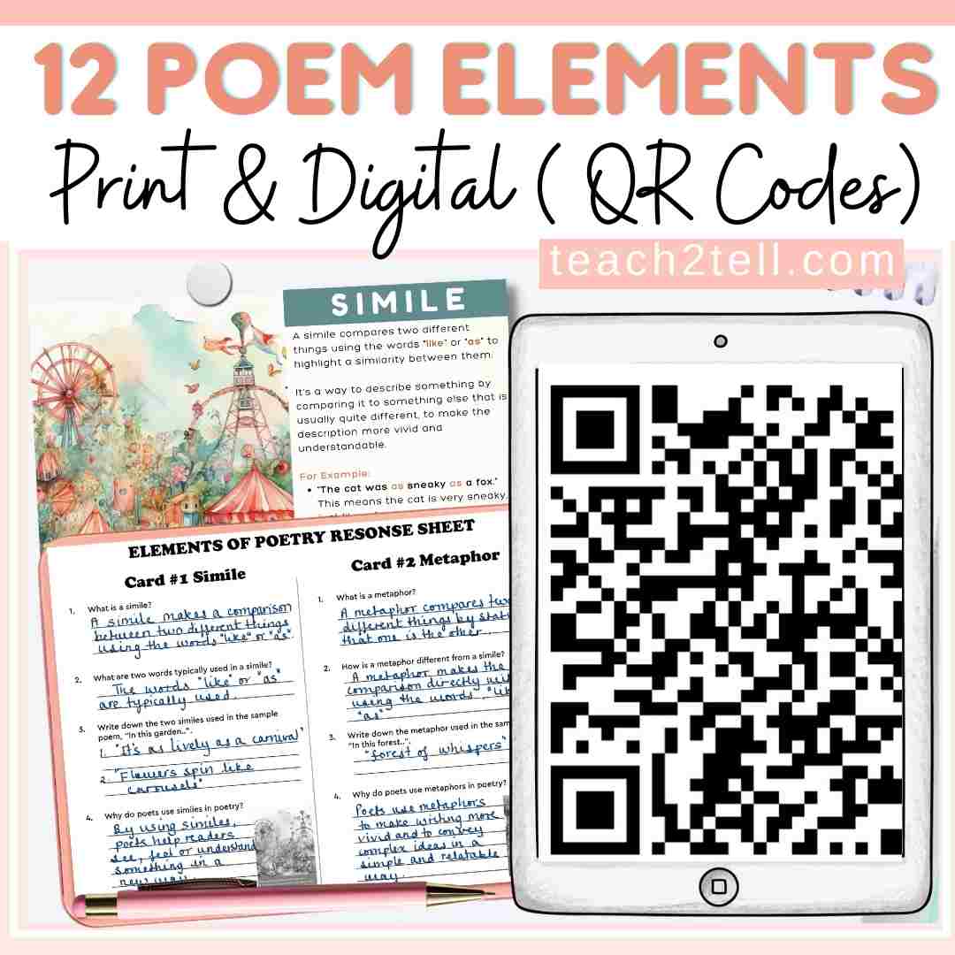 Poetry Types Poetry Elements Print & Digital Super Bundle
