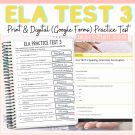 ELA Test Prep Grade 3, Grade 4, Grade 5 Essential Bundle