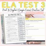 ELA Test Prep Grade 3, Grade 4, Grade 5 Essential Bundle