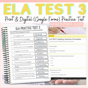 ELA Test Prep Grade 3, Grade 4, Grade 5 Essential Bundle