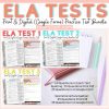 ELA Test Prep Grade 3, Grade 4, Grade 5 Essential Bundle