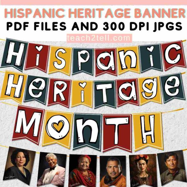 Hispanic Heritage Month Banner Printable Free