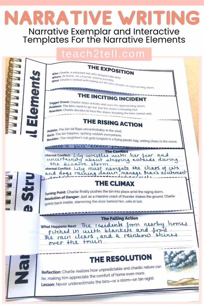 Free Interactive Narrative Writing Notebook for Educators