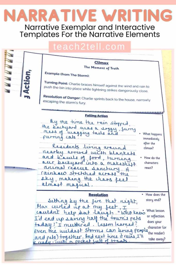 Free Interactive Narrative Writing Notebook for Educators
