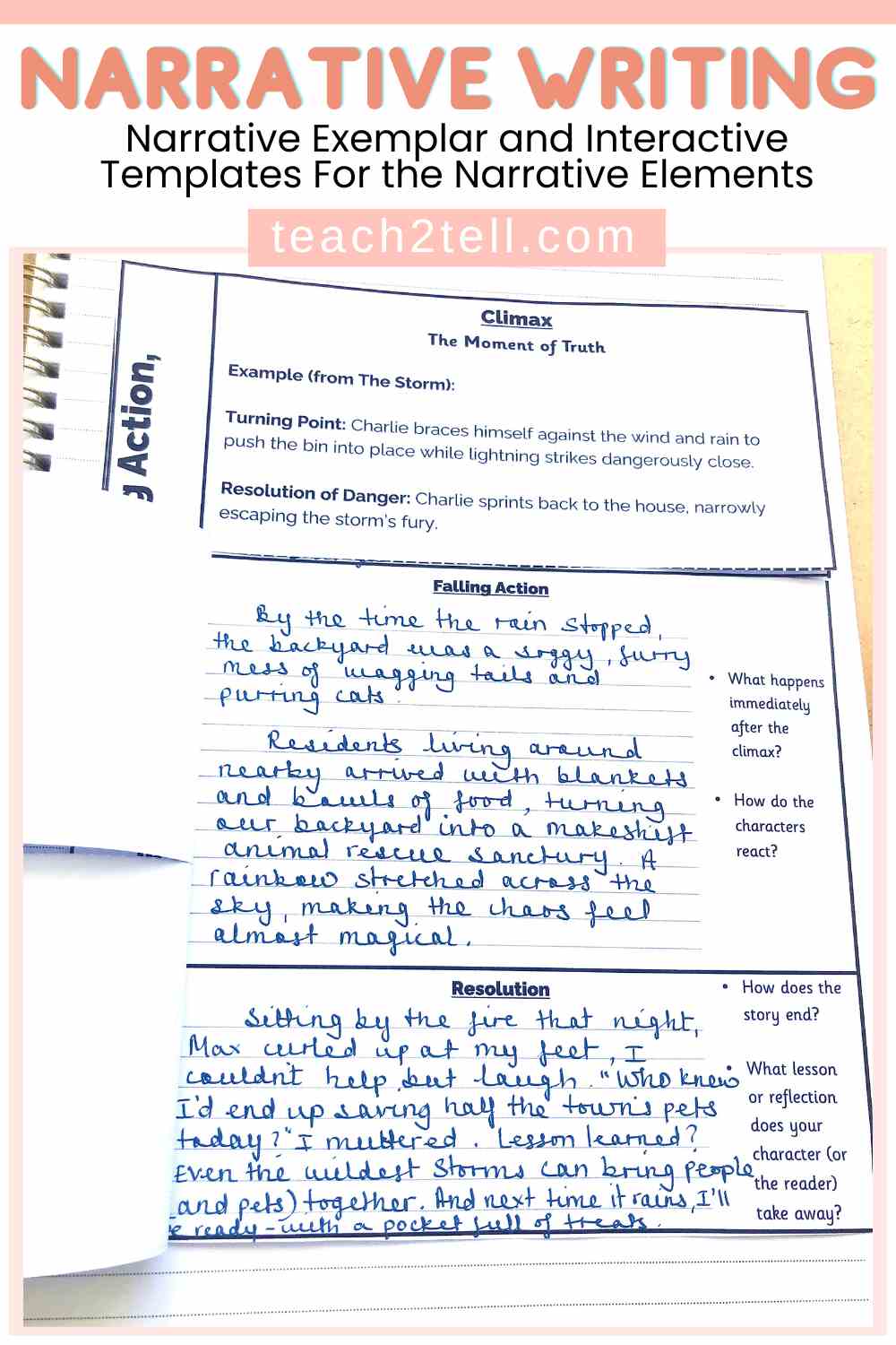 Free Interactive Narrative Writing Notebook for Educators
