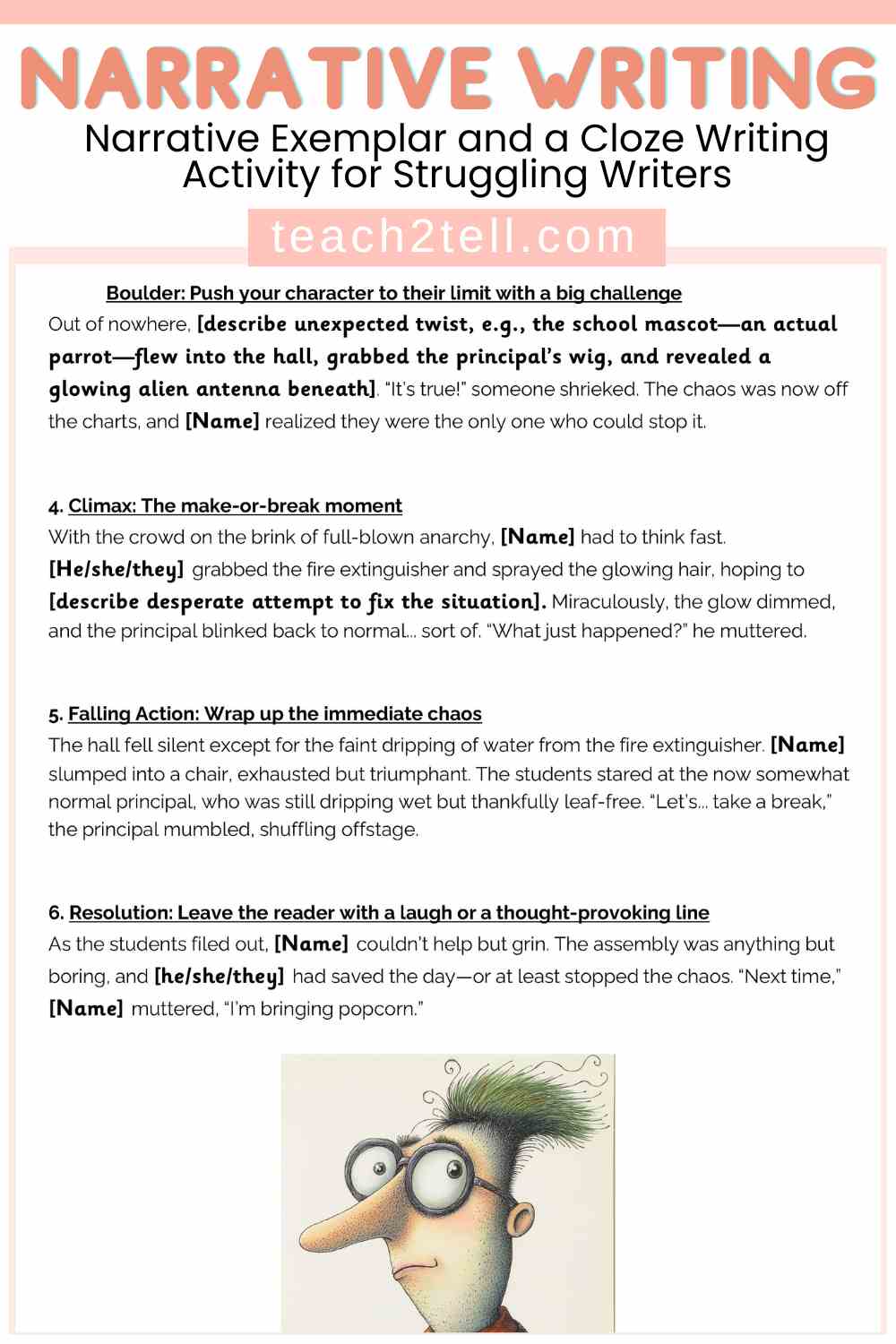 Free Interactive Narrative Writing Notebook for Educators