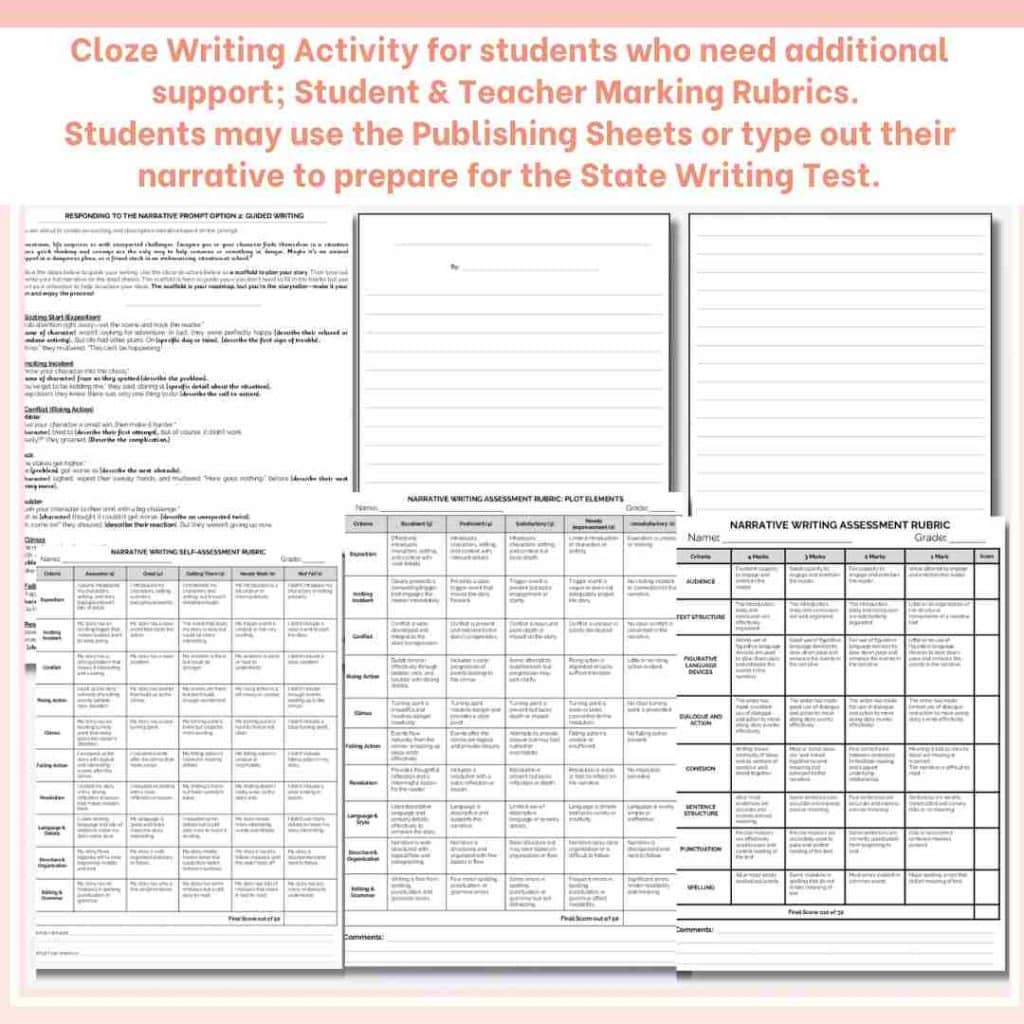 State Writing Assessments Narrative Writing Test Prep Success