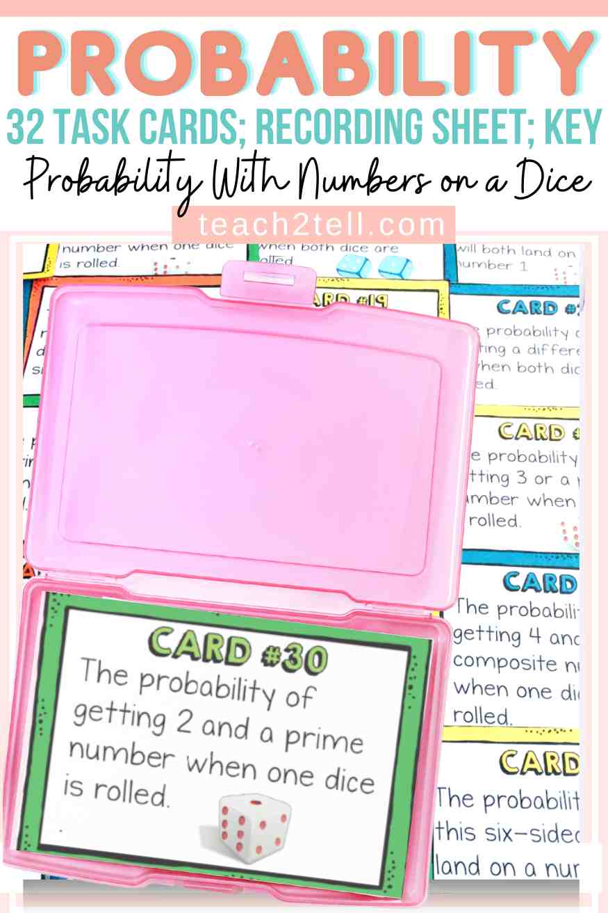Teaching Theoretical Probability with Dice - Classroom Freebies